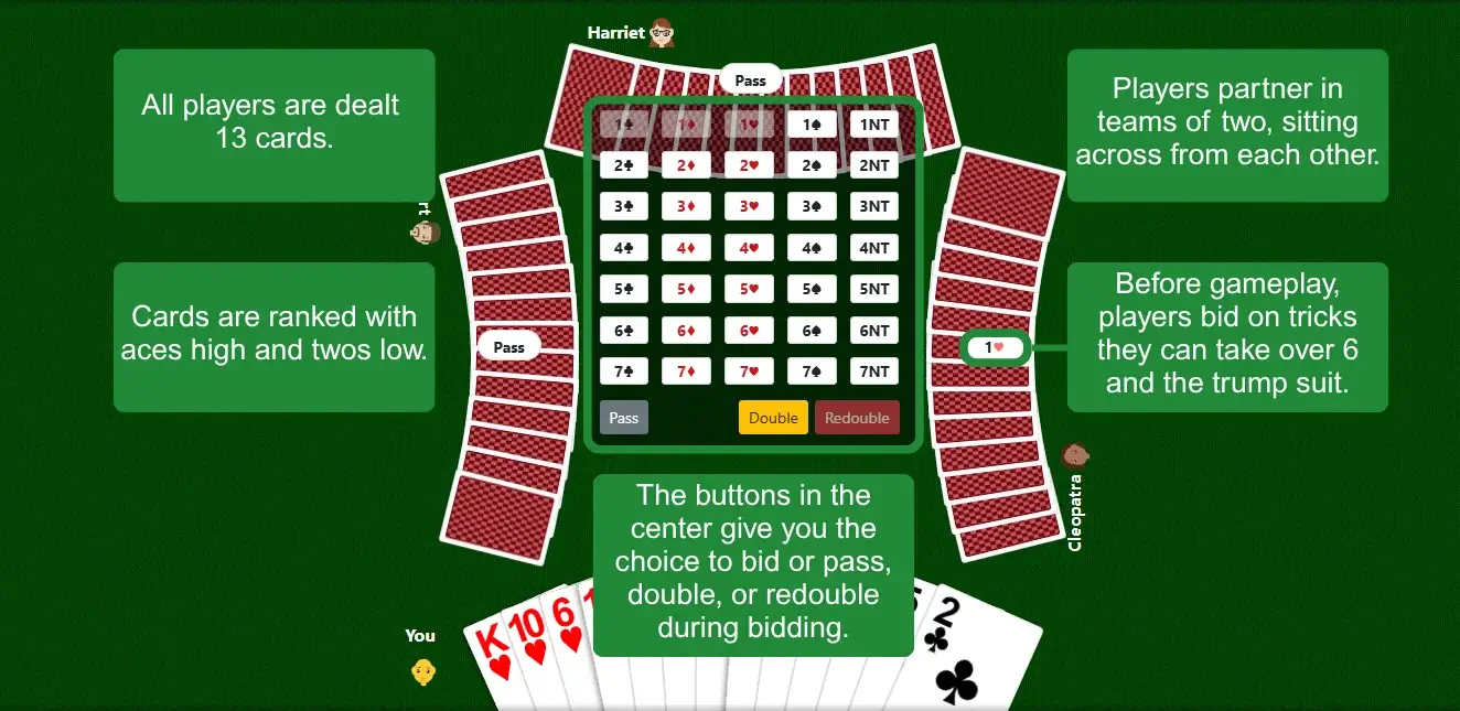 Bridge - Play Online & 100% Free | Solitaired.com