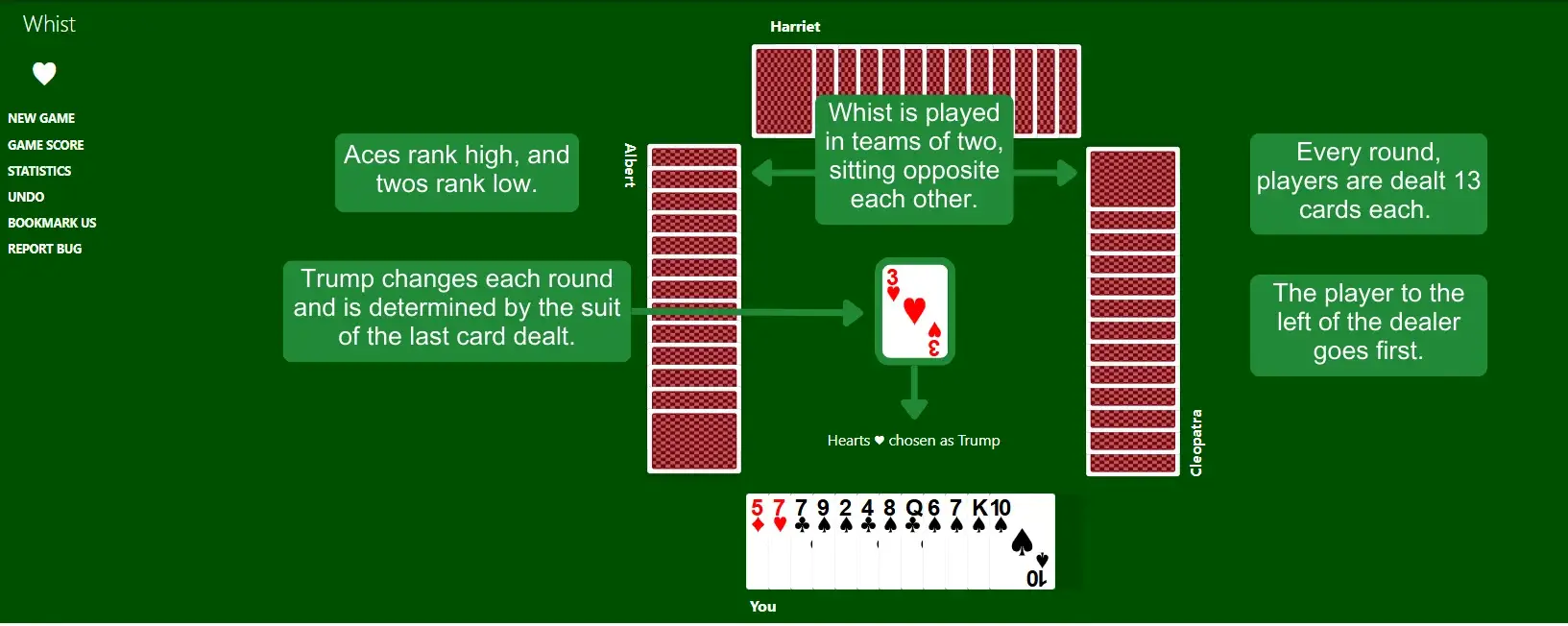 Whist – online spielen & 100 % kostenlos | Solitaired.com
