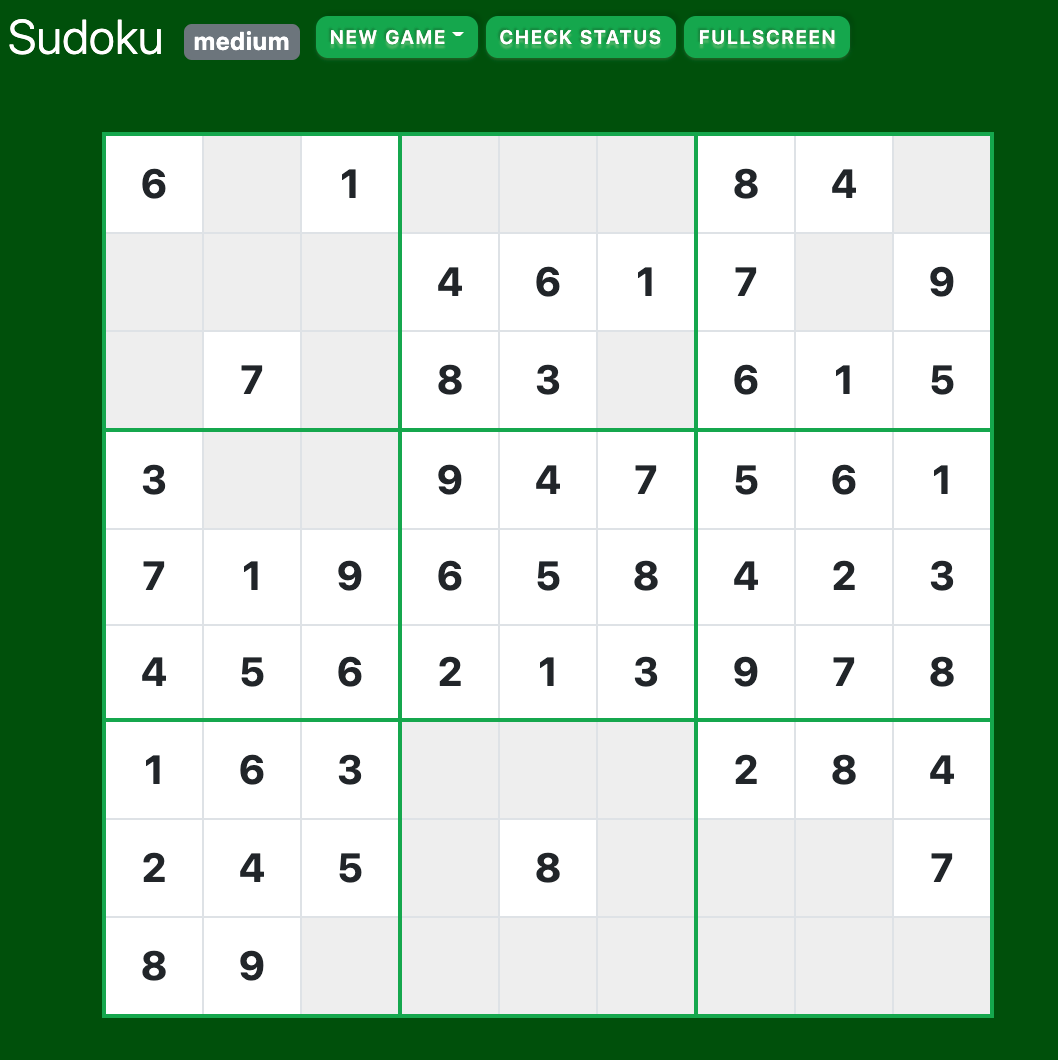 Dezbate Glorios Abandon Sudoku Solitaire Online Sanders Probabil Depozit
